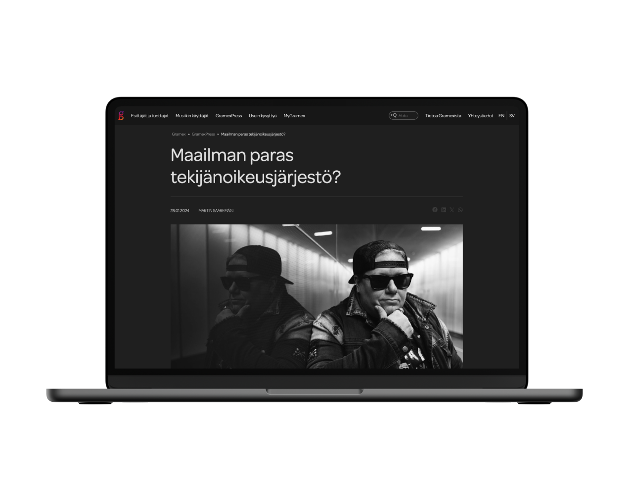 Gramex website redesign | Client stories | Sofokus